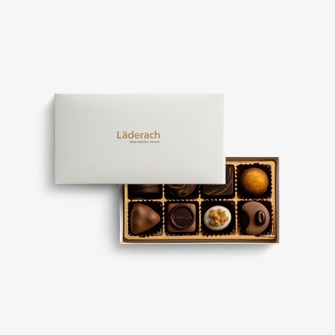 Praline Classic Box 8pcs - Laderach Kuwait