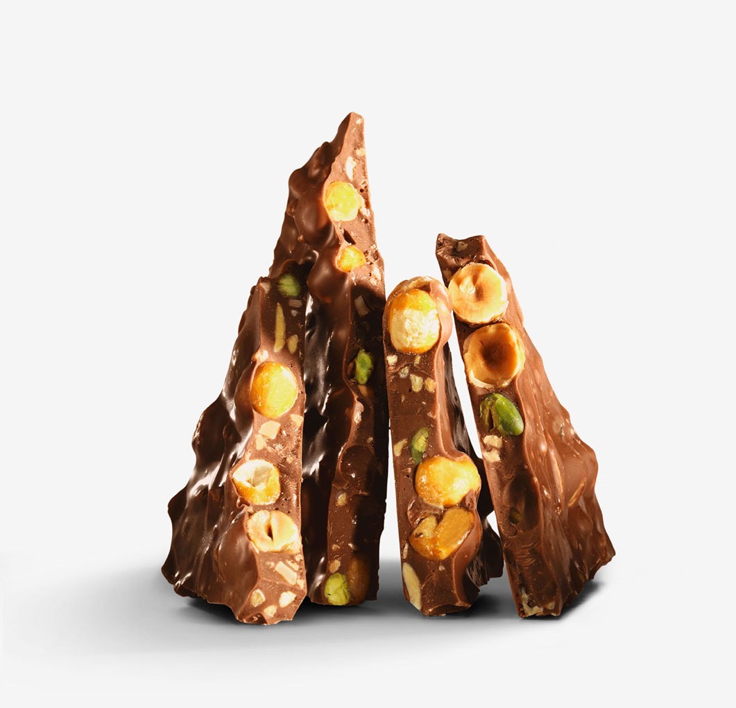 FrischSchoggi Nut Trio Milk-Dark - Laderach Kuwait